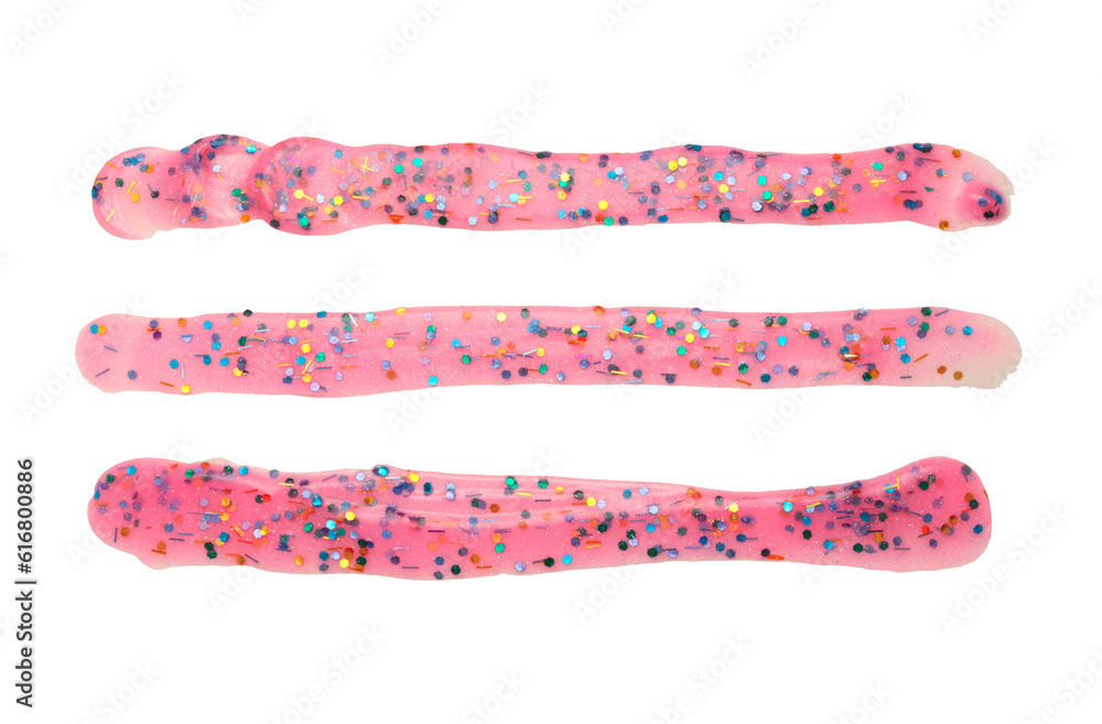 PNG Pink glitter gel color smear brush stroke stain line blot on ...