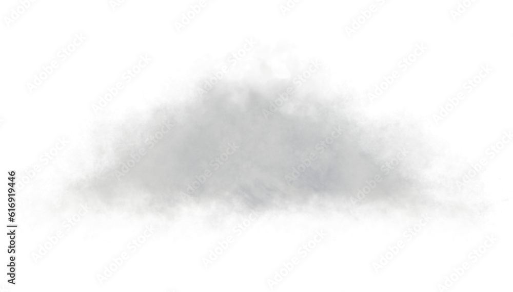 Cloud isolated on transparent background, single white cloud PNG. Stock ...