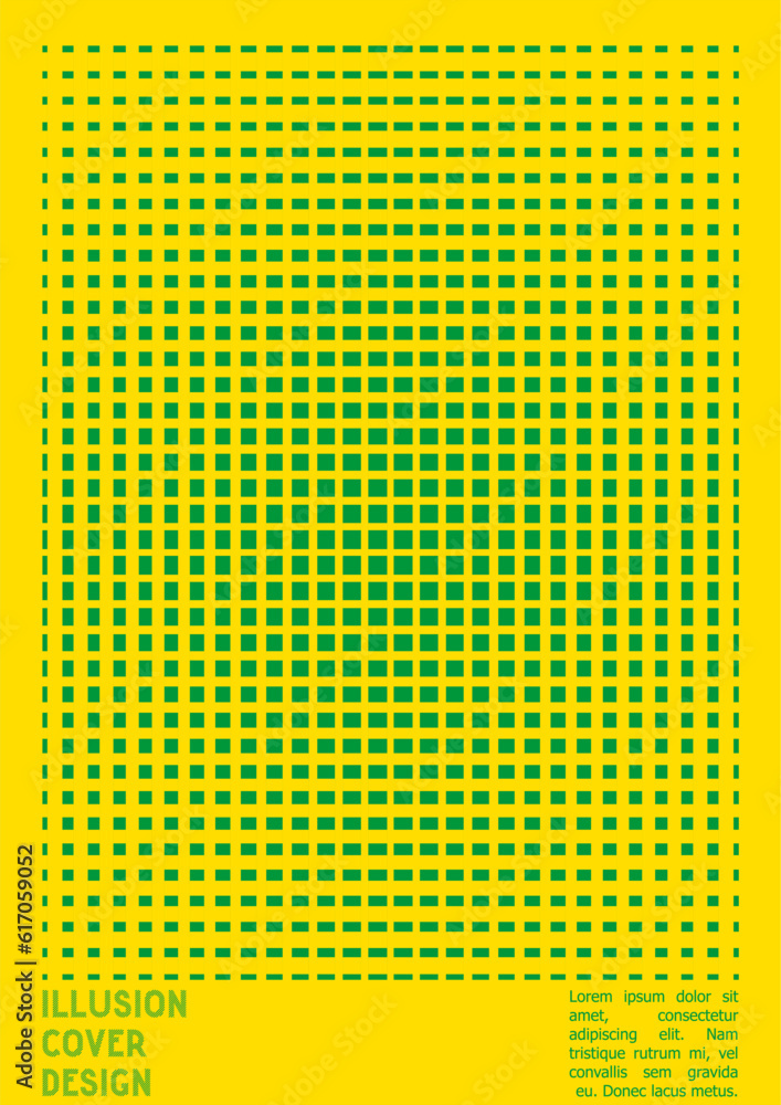 Geometrical Poster Design with Optical Illusion Effect. Modern ...