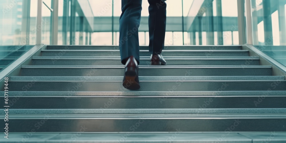 Start, Competition Concept. Low Section of Businessman Steps into Start ...