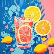 Pink Lemonade Poster Free Stock Photo - Public Domain Pictures