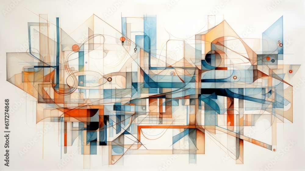 Ecosystem Harmony: An abstract graphic portraying diverse flora and ...