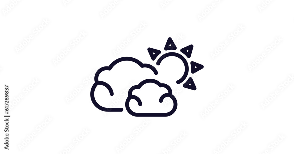 subtropical climate icon. Thin line subtropical climate icon from ...