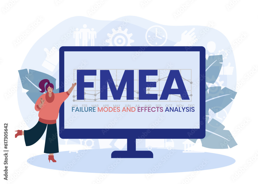 FMEA - Failure Modes and Effects Analysis acronym. business concept ...