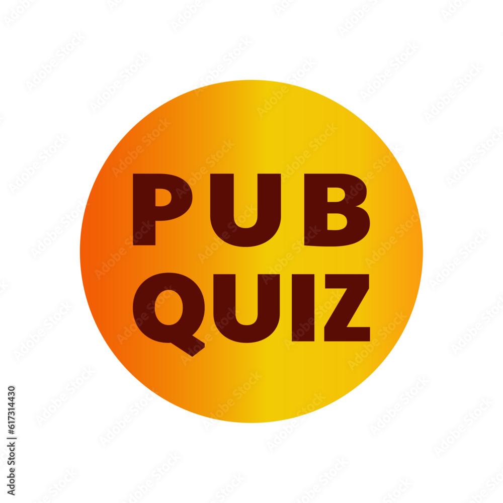 Trivia night. Quiz night. PUB quiz. Vector banner with transparent ...