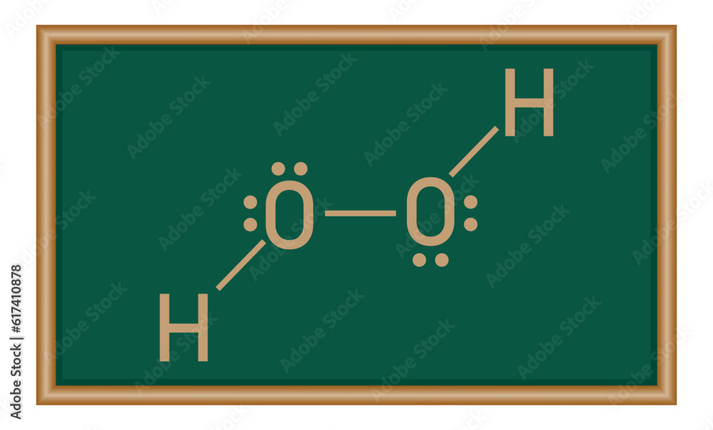Lewis structure of hydrogen peroxide (H2O2). Chemetry resources for ...