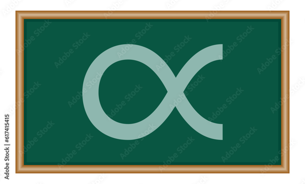 Inversely proportional symbol. Proportionality sign vector. Mathematics ...