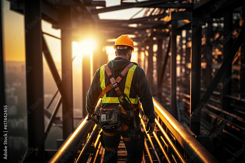 Stock-Illustration „High-Rise Construction Engineering Sci-Fi ...