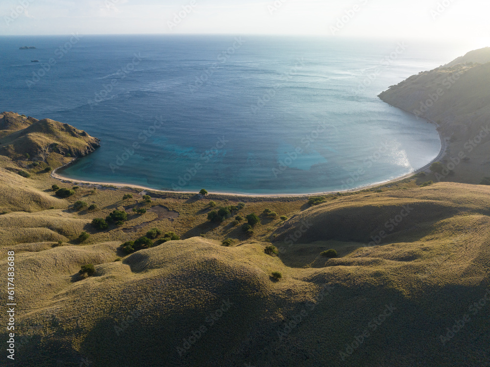Beautiful coral reefs and idyllic beaches are found on Gili Lau Laut in ...