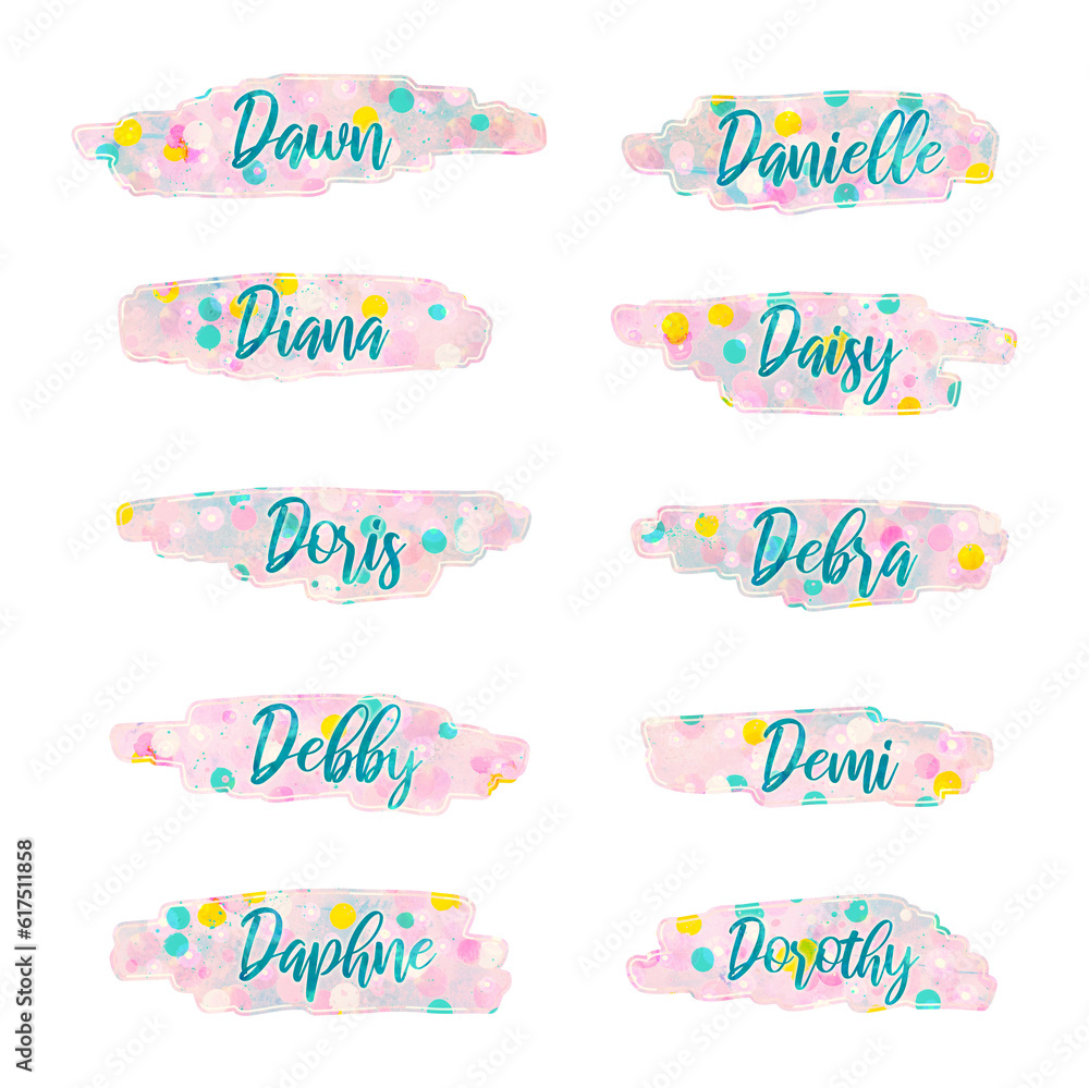 girl names that start with letter D, Dawn, Danielle, Diana, Daisy ...