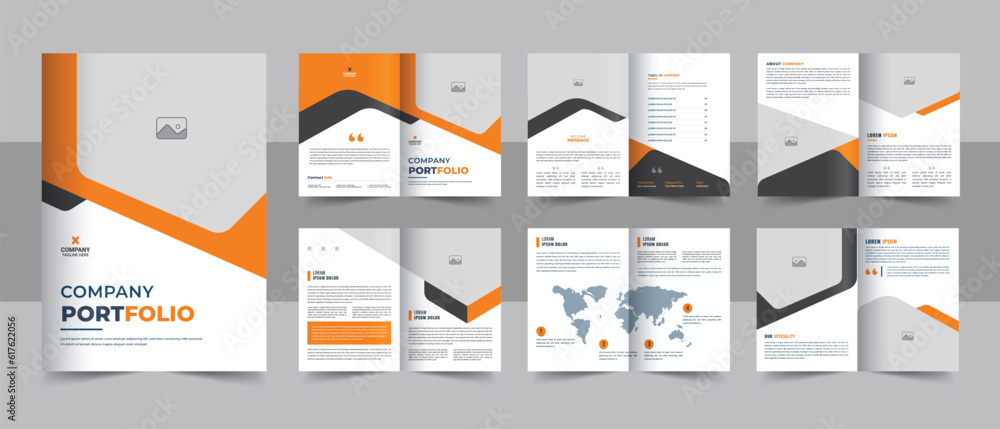 PrintCompany Profile Brochure Layout, Corporate business presentation ...