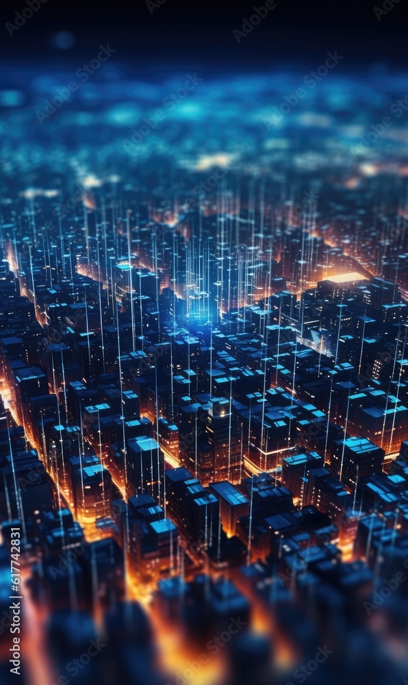 Abstract background of high speed global data transfer and super fast ...