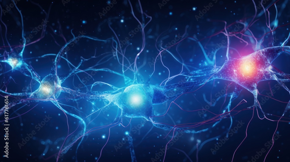 Stock-Illustration „human brain inside firing synapses“ | Adobe Stock