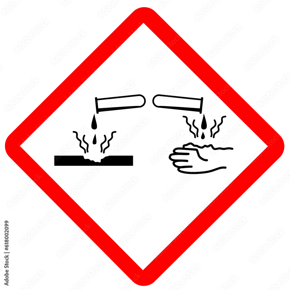 Vector illustration GHS hazard pictogram Stock Vector | Adobe Stock