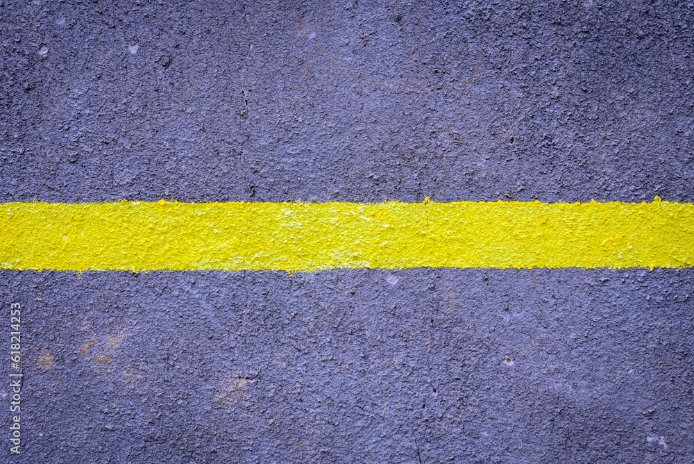 Surface grunge rough of asphalt, Seamless tarmac dark grey with yellow ...