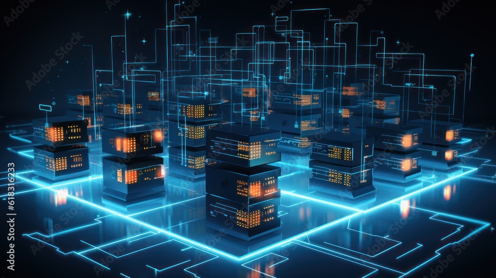 Comprehensive IT infrastructure setup, including servers, switches ...