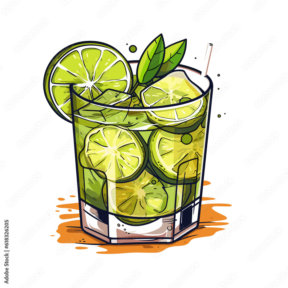 Cartoon Caipirinha , PNG Cartoon, Illustration Stock Illustration ...