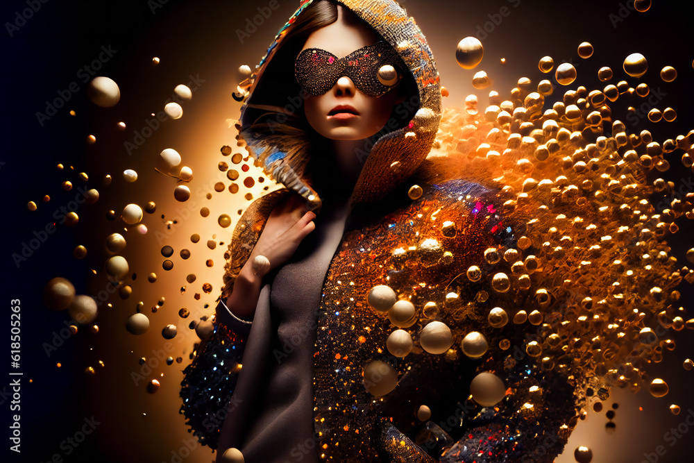 Ilustración de Stock Unleashing the Power of Abstract Fashion. An ...