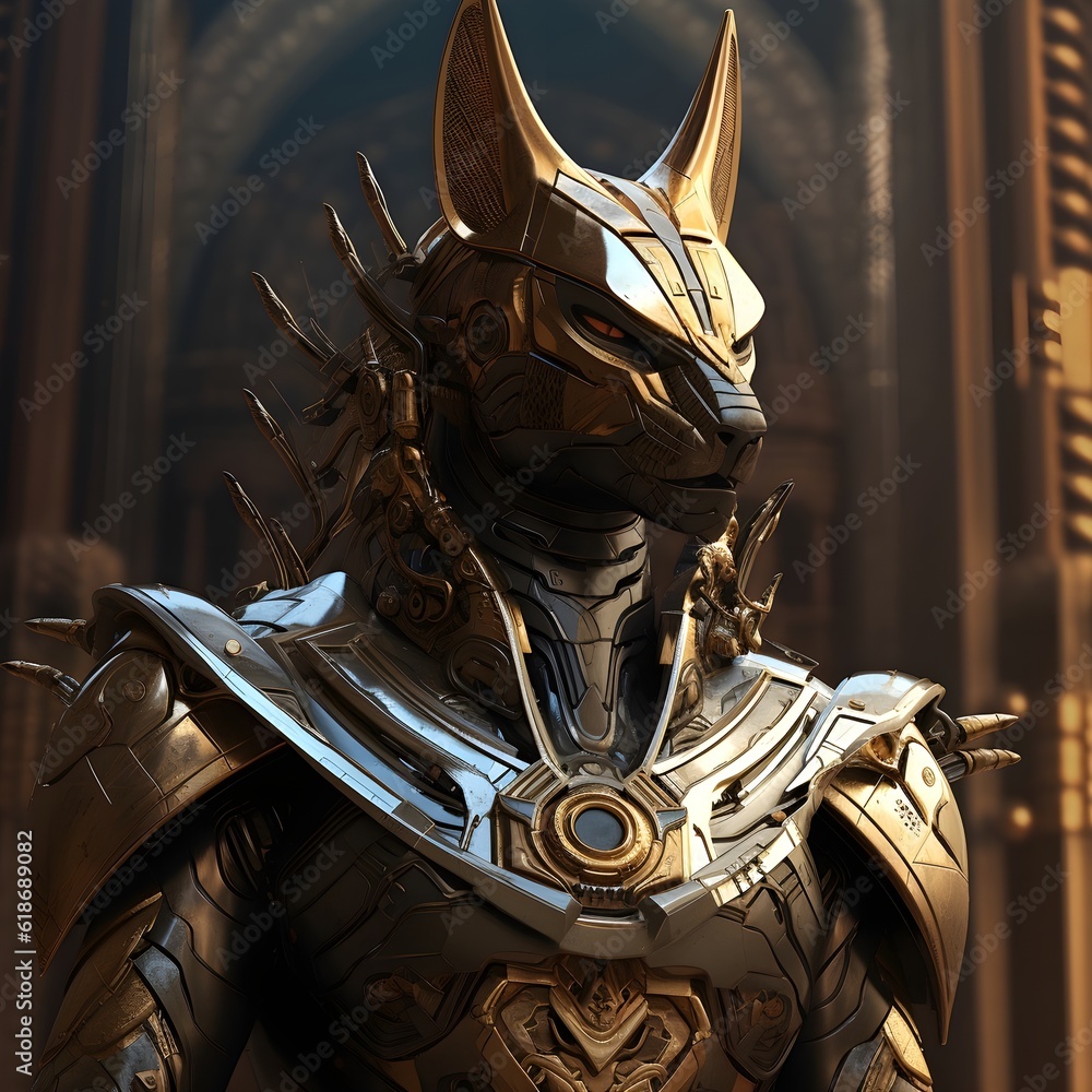 Futuristic look of Egyptian god Anubis. Anubis, Egyptian, god ...