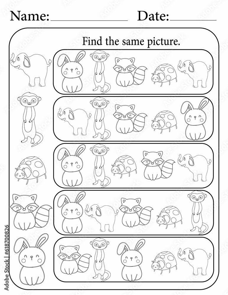 Printable Activity Pages for Kids | Preschool Activity Worksheets for ...