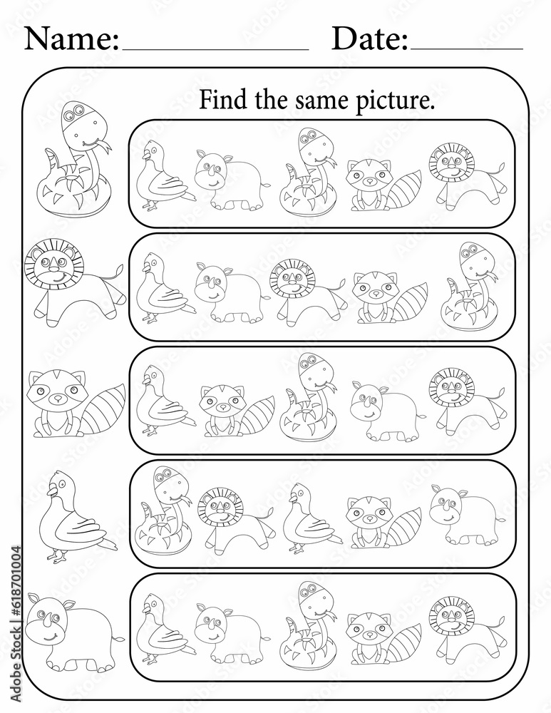 Printable Activity sheet for Kids | Preschool Activity Worksheets for ...