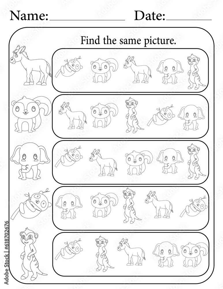 Printable Activity Pages for Kids | Activity Worksheets for Logical ...