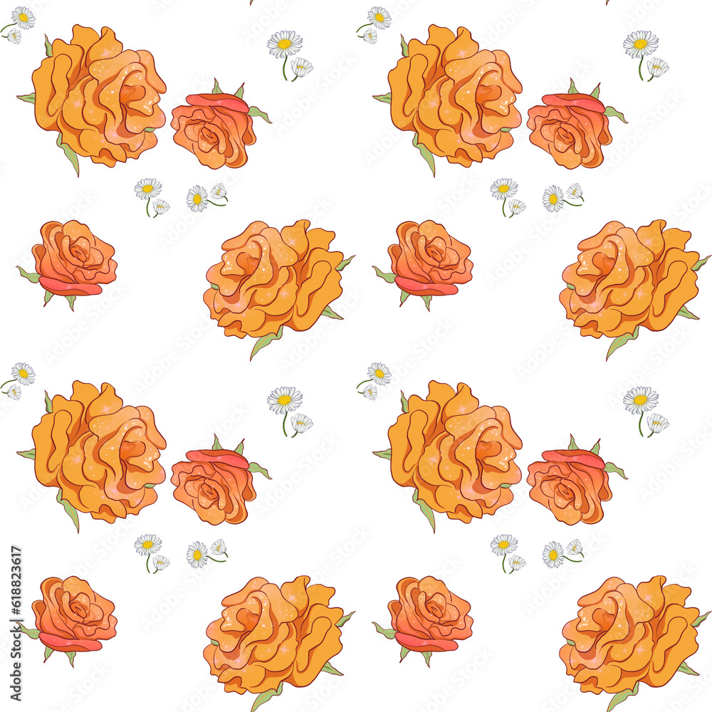 Flower pattern 3000 x 3000 px. PNG 300 DPI Stock Illustration | Adobe Stock