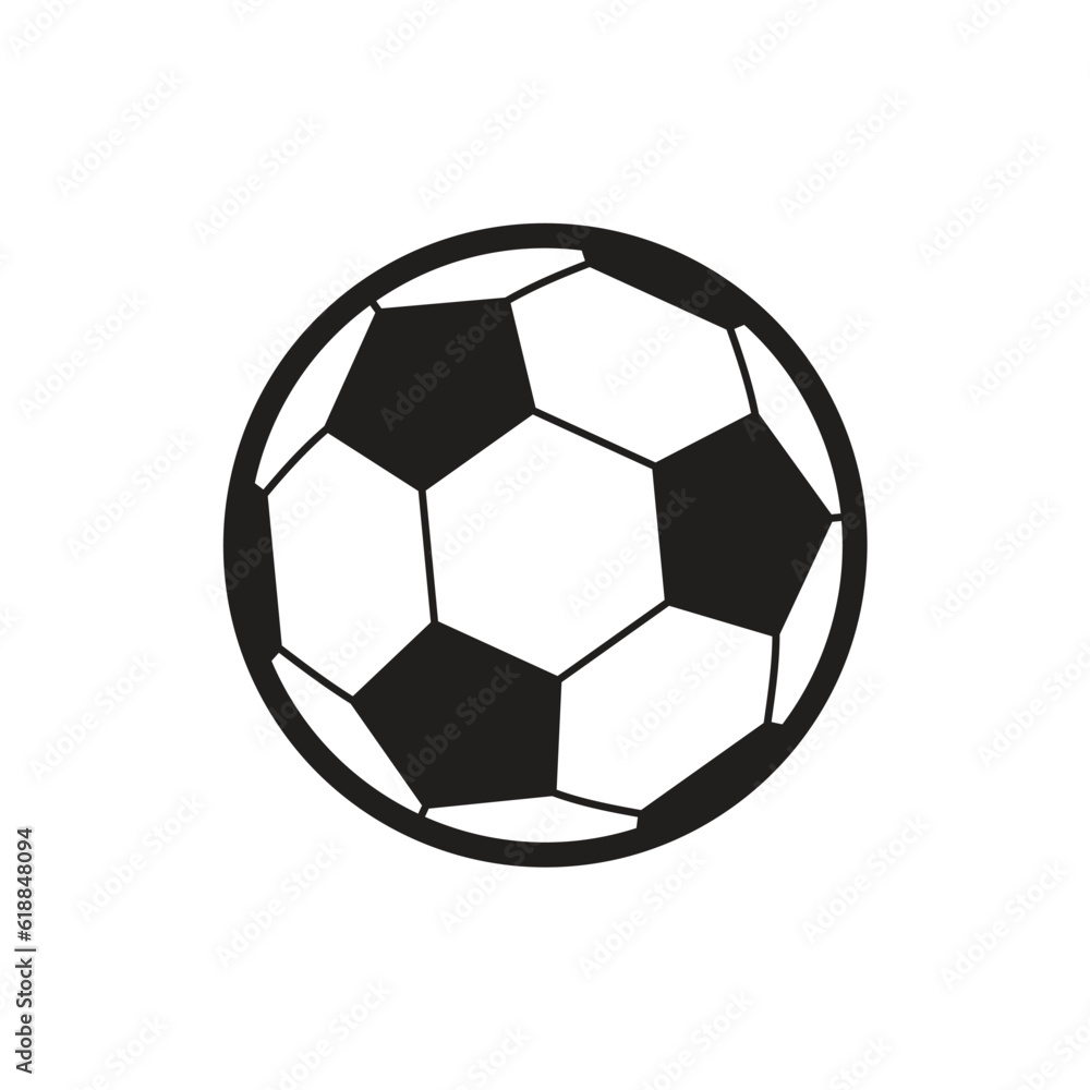 Soccer ball icons. Symbol or emblem. vector illustration Stock Vector ...