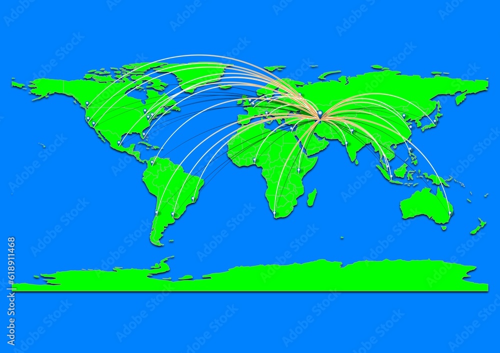 Vibrant Türkmenbaşy, Turkmenistan map - Export concept map for ...