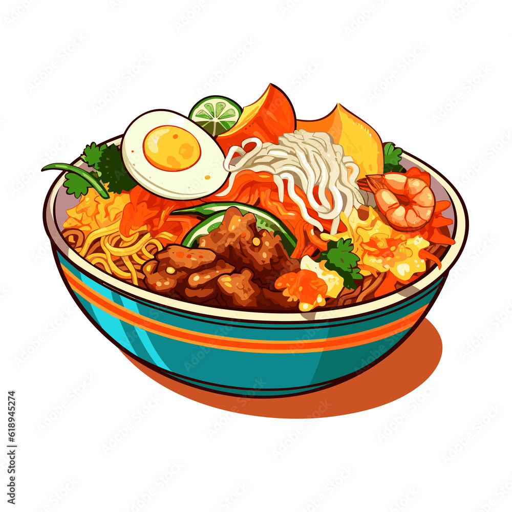 cartoon Pancit Philippines Food , PNG Cartoon, Illustration Stock ...