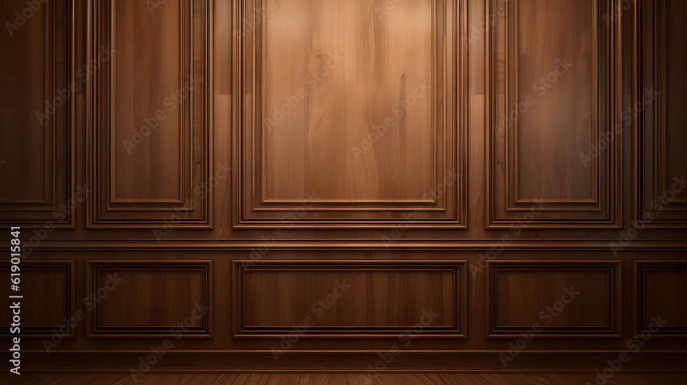 Luxury wood paneling background or texture. highly crafted classic ...