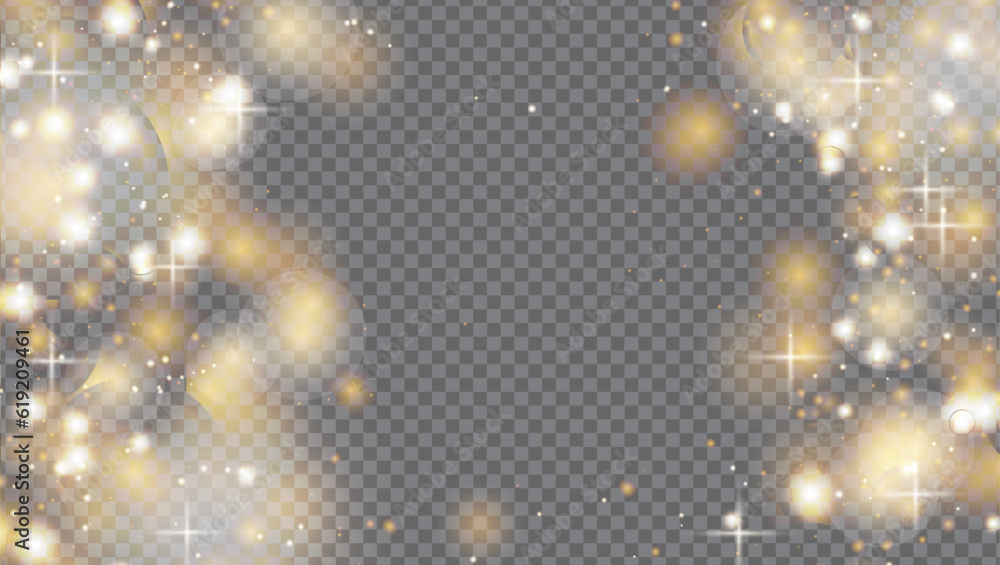 Vector de Stock Sparkling lens flare light effects with multicolored shimmer. flare effect bokeh ...