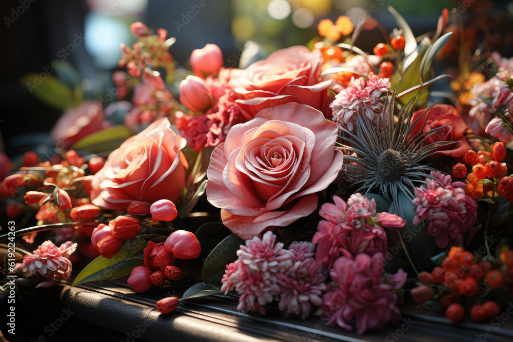 Pay homage to the solemnity of funeral services with an image of ...