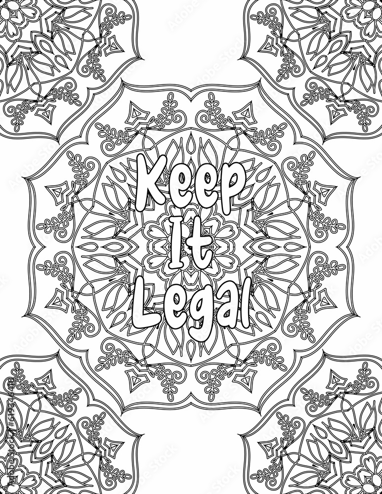 Kindness Coloring sheet, Mandala Coloring Pages for Mindfulness and ...