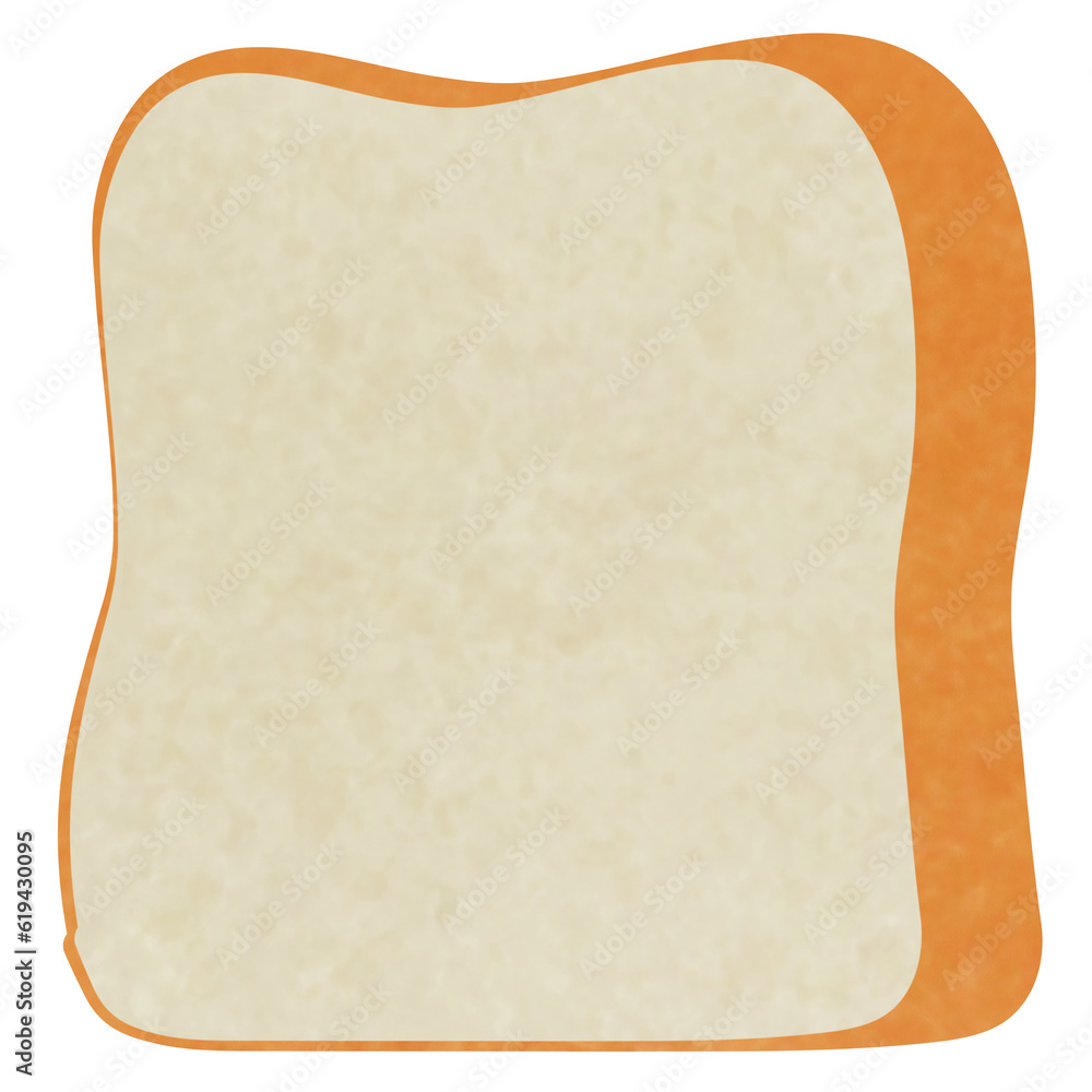 Drawing of bread isolated on transparent background for usage as an ...
