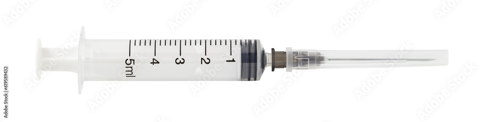 Disposable plastic syringe, isolated on transparent background . Stock ...
