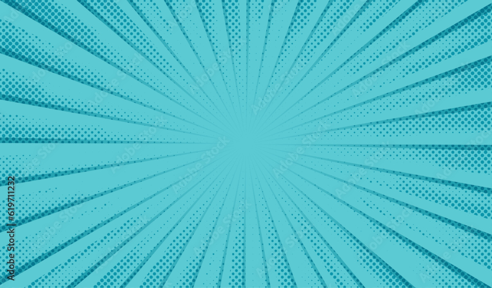 Comics background. Abstract comics lines backdrop. Bright sunrays lines ...