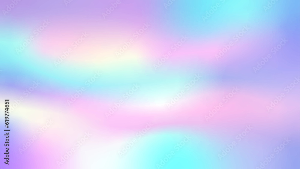 Holographic gradient vector pastel color palette background 16x9 L ...