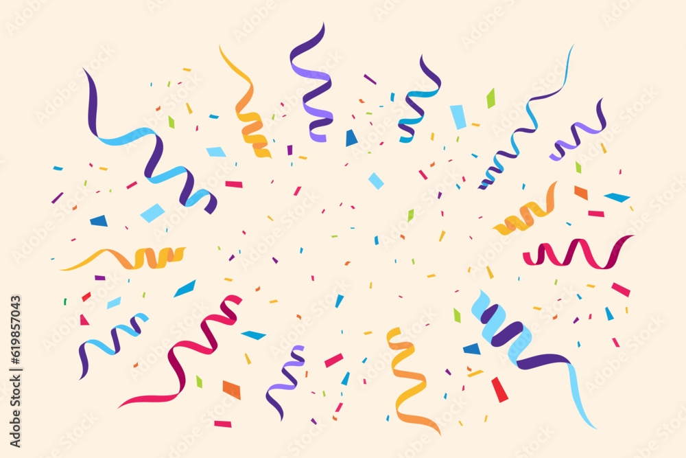 Confetti pattern, birthday clipart, celebration background or confetti ...