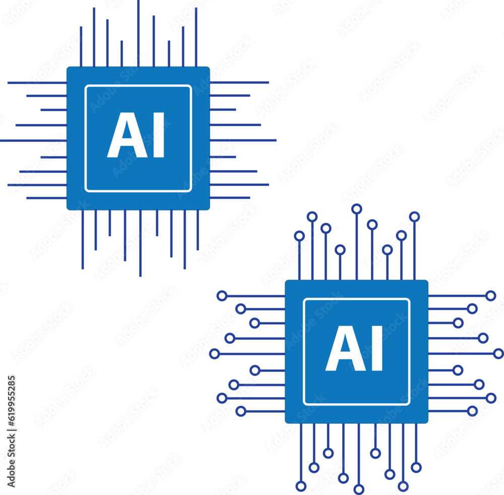 Logo de inteligencia artificial. Vector Stock Vector | Adobe Stock