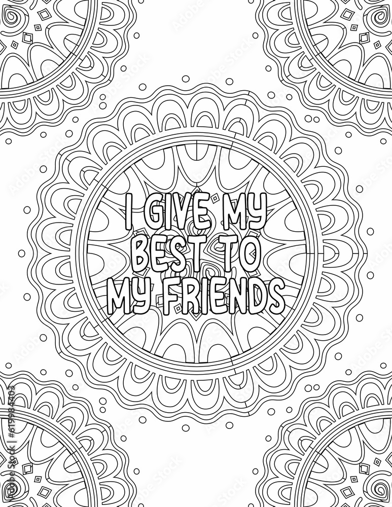Printable Motivational Coloring Pages, Mandala Coloring Pages for ...