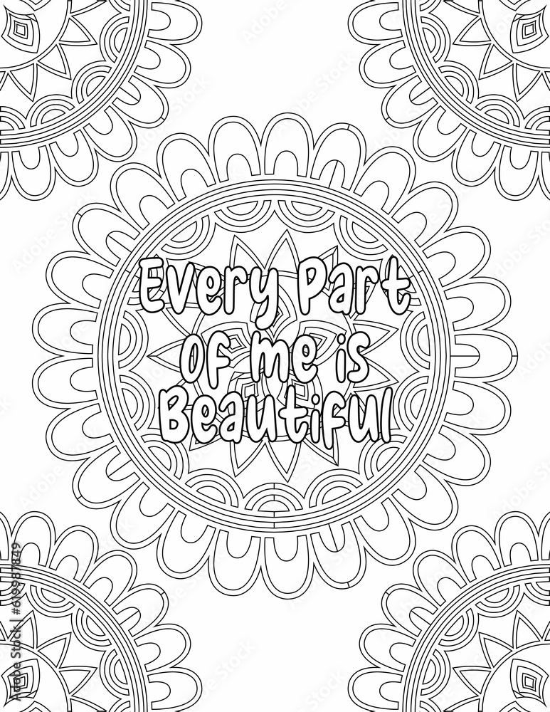 Printable Motivational Coloring Pages, Mandala Coloring Pages for ...