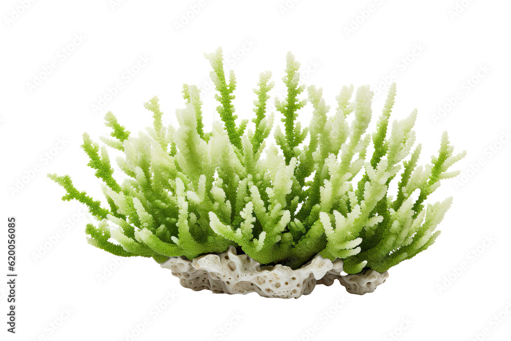 Staghorn Acropora corall on transparent background (PNG). Generative AI ...
