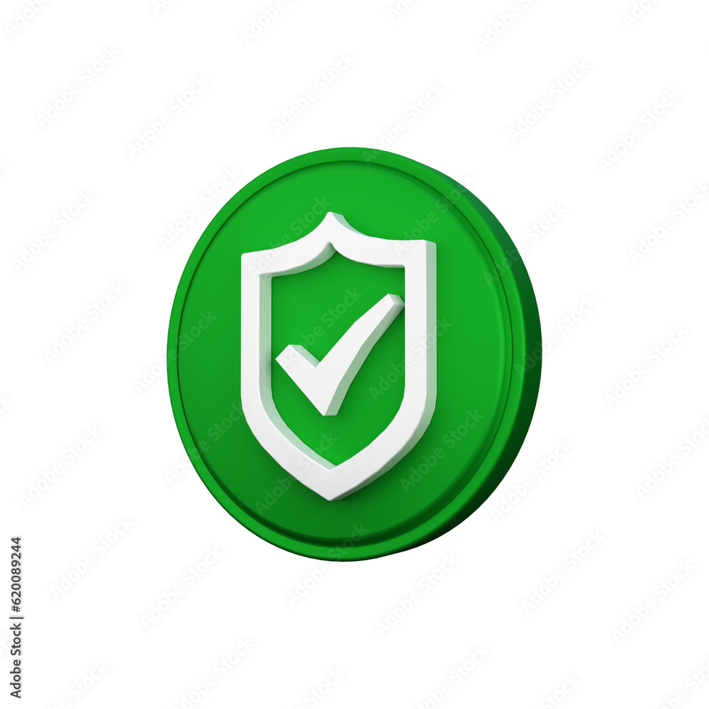 Approved sign 3d check Mark ui icon 3d rendering checkmark sign icon ...