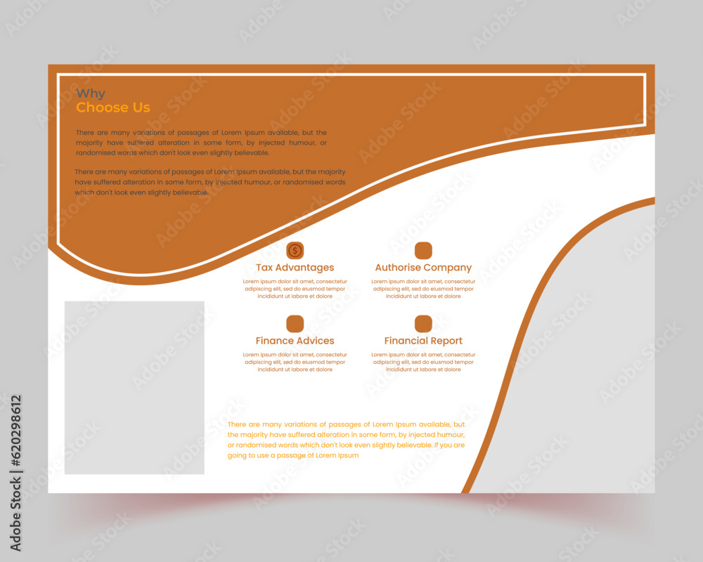 company profile, a4, cover, template layout design with cover page for ...