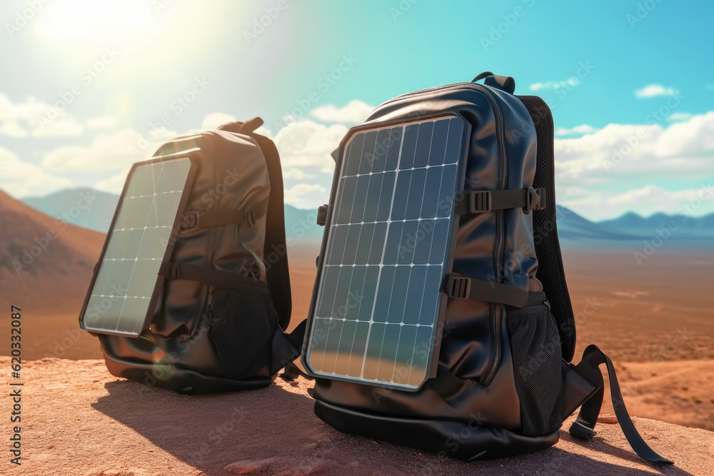 Backpacks with solar panels that can generate electricity to charge ...