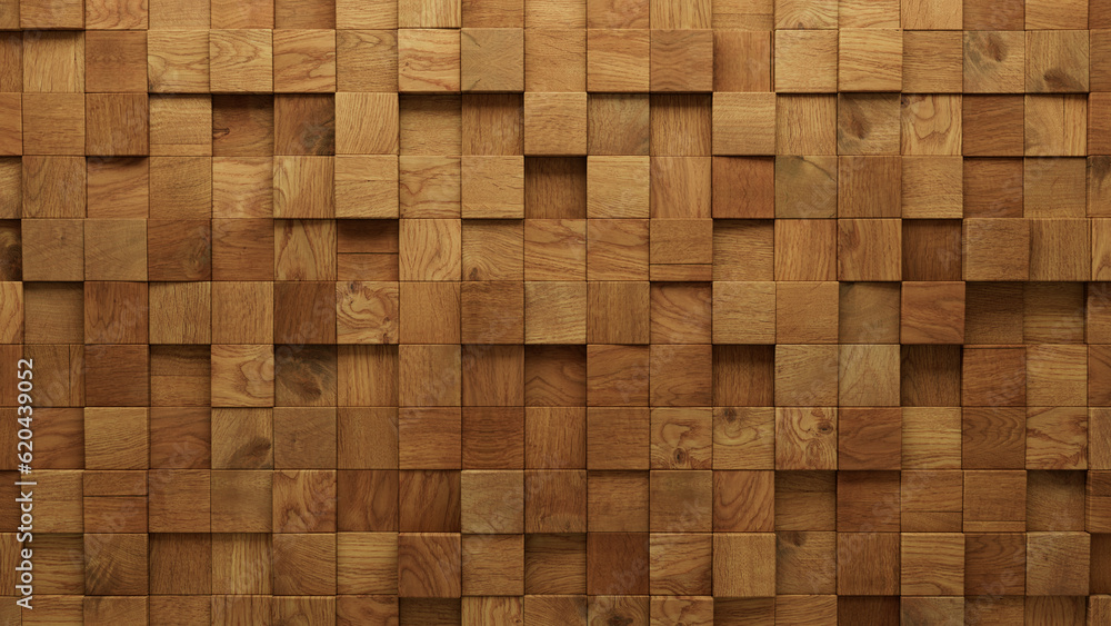 Timber, Wood Wall background with tiles. 3D, tile Wallpaper with Soft ...