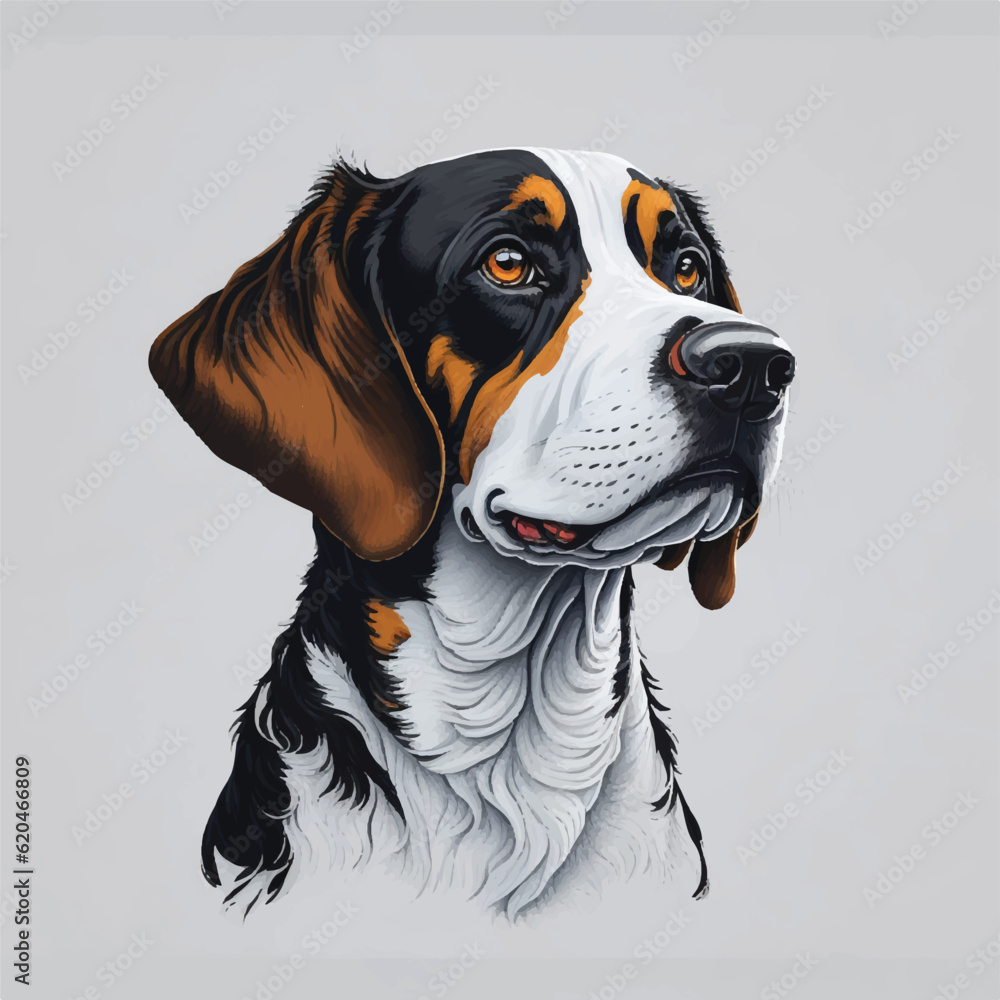 dog, vector, illustration, white background Stock Vector | Adobe Stock