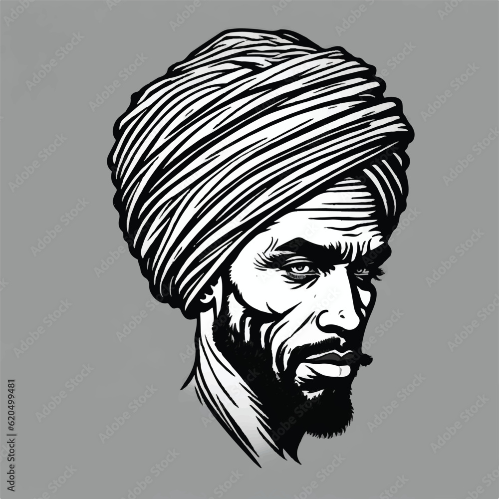 turban, vector, illustration, white background Stock Vector | Adobe Stock