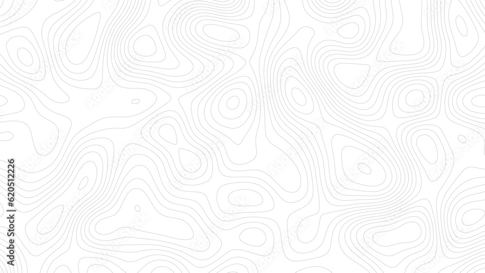 Modern design with White background with topographic wavy pattern ...